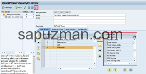 SAP SQVI Quickviewer Report
